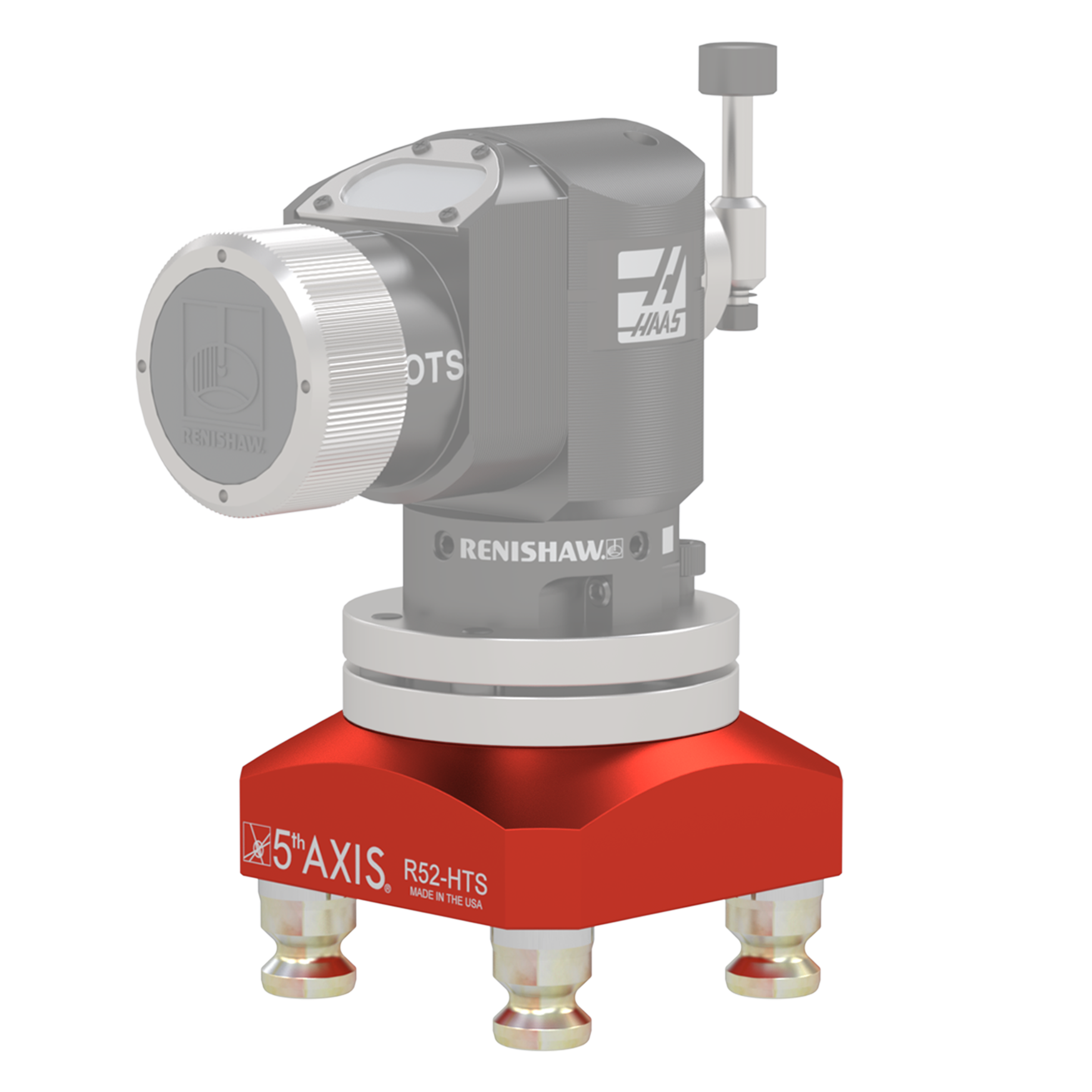 Base de Sujeción RockLock 52 mm para Renishaw OTS con 4 Pernos PS16F 5 ...