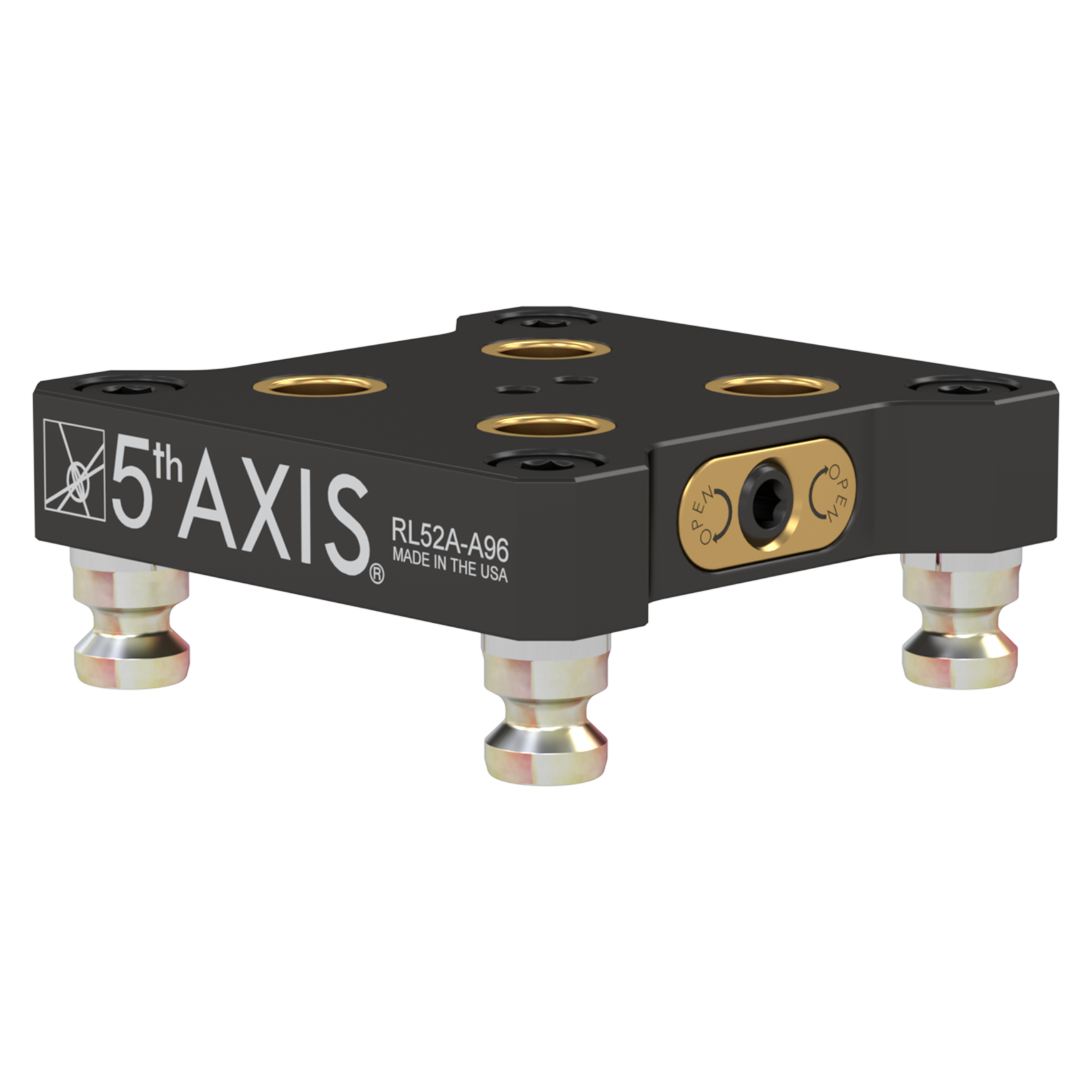 Base de Aluminio Reductora de RockLock 96 mm a 52 mm con 4 Pernos PS20 ...