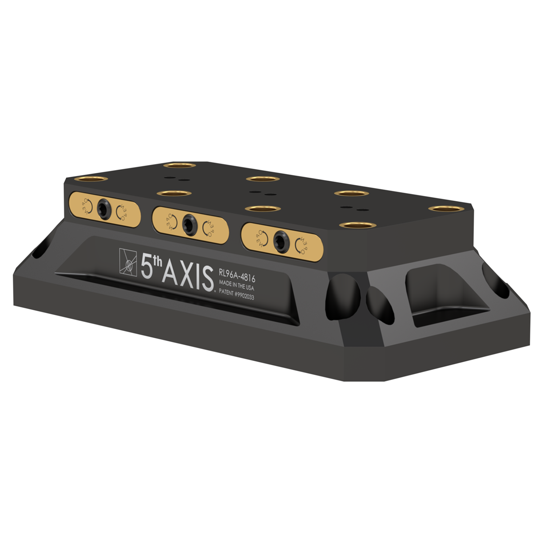 Base de Aluminio Rectángular RockLock 96 mm Elevada 100 mm X 400 mm. X ...