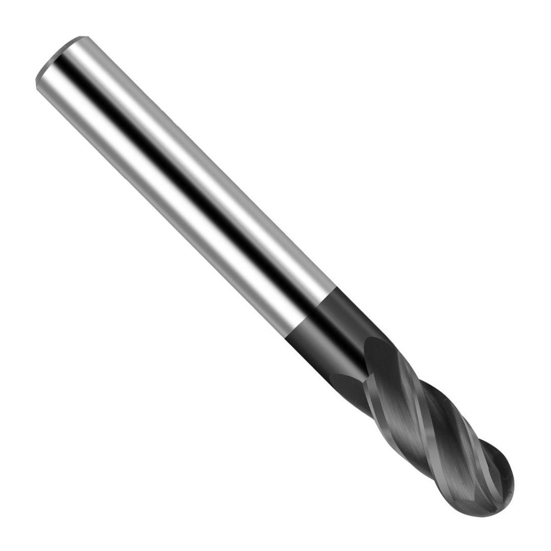 Cortador Carburo Vertical Bola 4 Fl 2 mm X 3 mm X 6.3 mm X 38 mm TiAlN ...